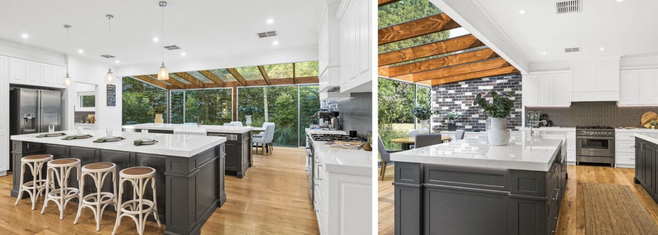 Stunning Two-Toned Kitchen with Bold Contrast | Harrington Kitchens